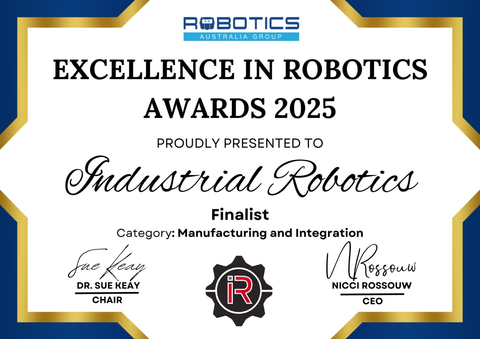 A Robotics Roadmap for Australia Case Study - Industrial Robotics