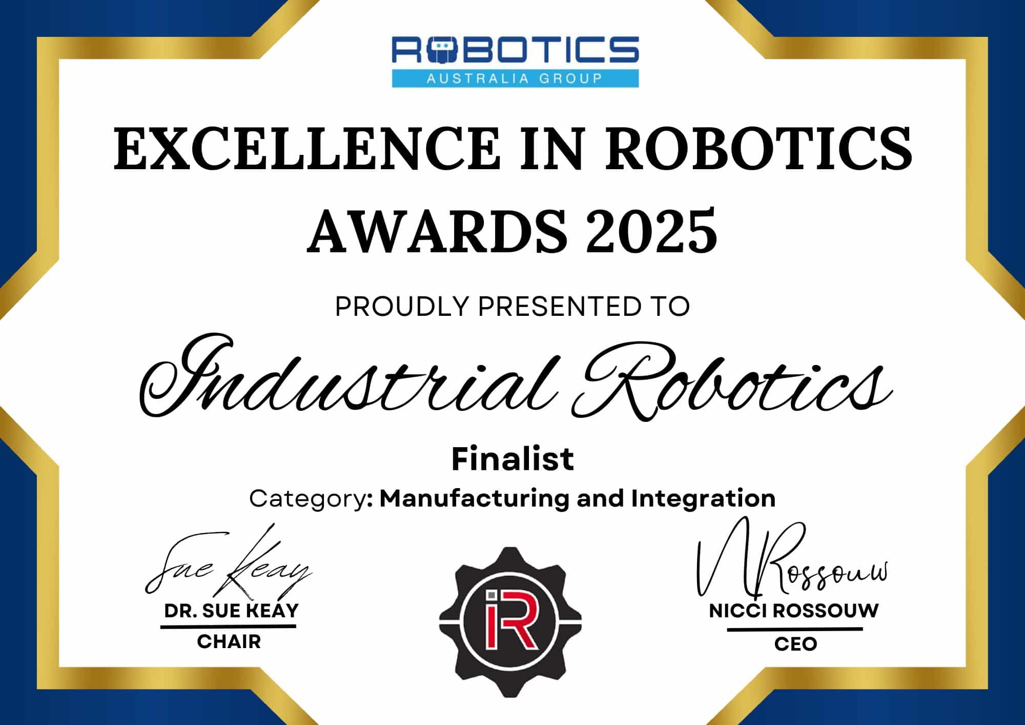 A Robotics Roadmap for Australia Case Study - Industrial Robotics